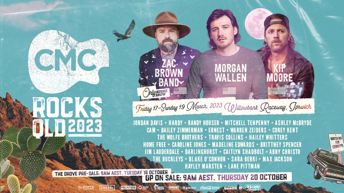 CMC LINEUP ANNOUNCED: Morgan Wallen, Kip Moore & Zac Brown Band Set To ...